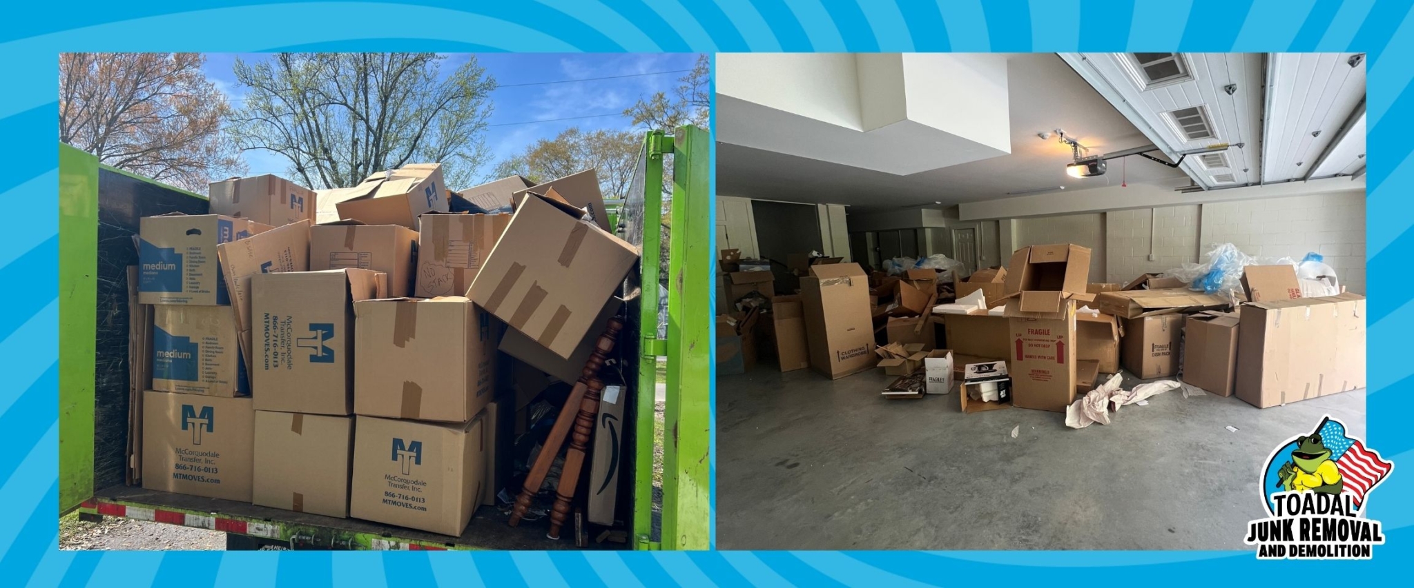 Breakup with your cardboard boxes! – Toadal Junk Removal